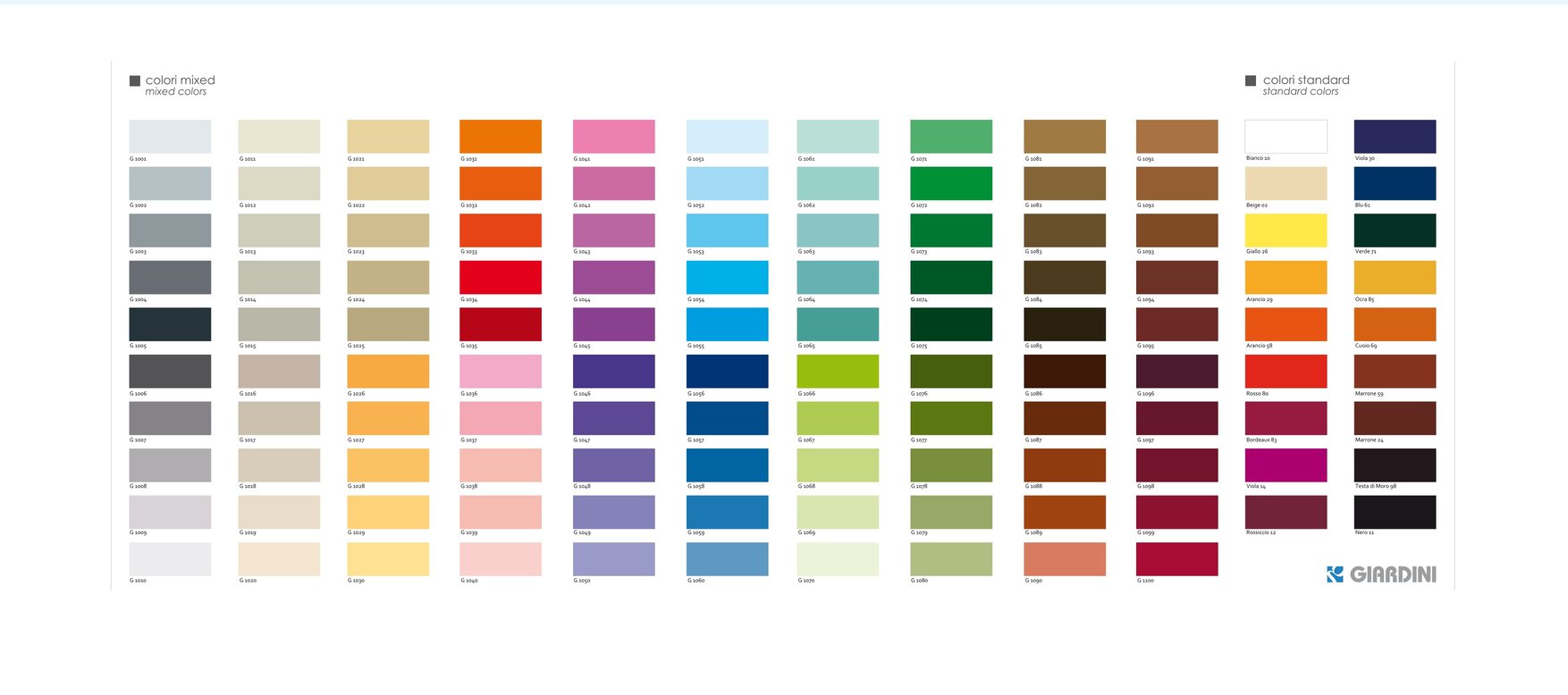 Gamma Colori Giardini